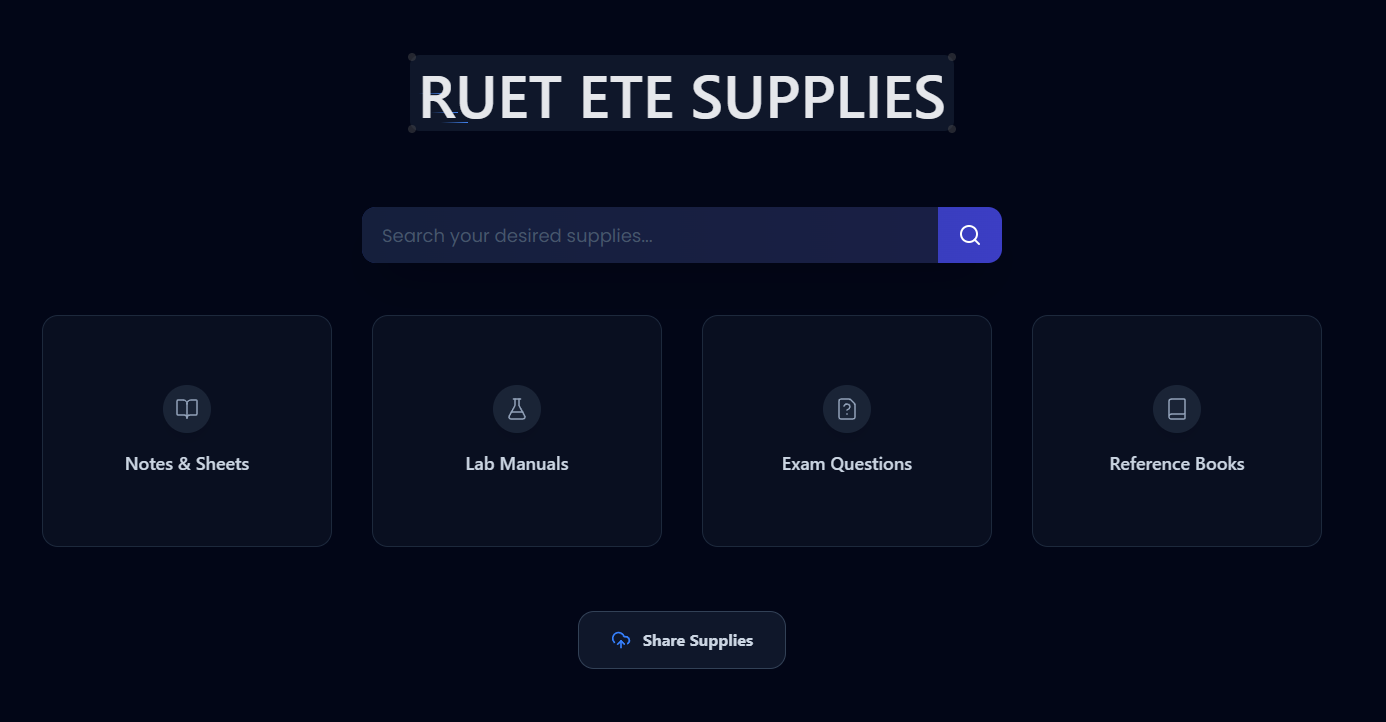 RUET ETE Supplies | ETE Box